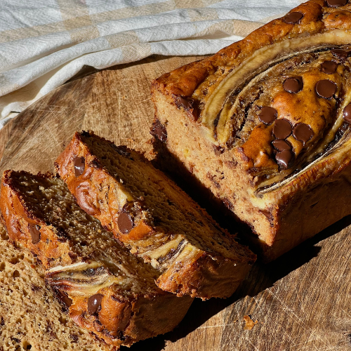Choc chip espresso banana bread - kizactivelife