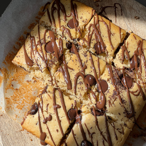 Tahini choc chip slice - kizactivelife